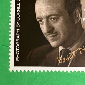 Art | Collectible David Niven 22 Pence Uk 1985 Stamp Unused | Poshmark